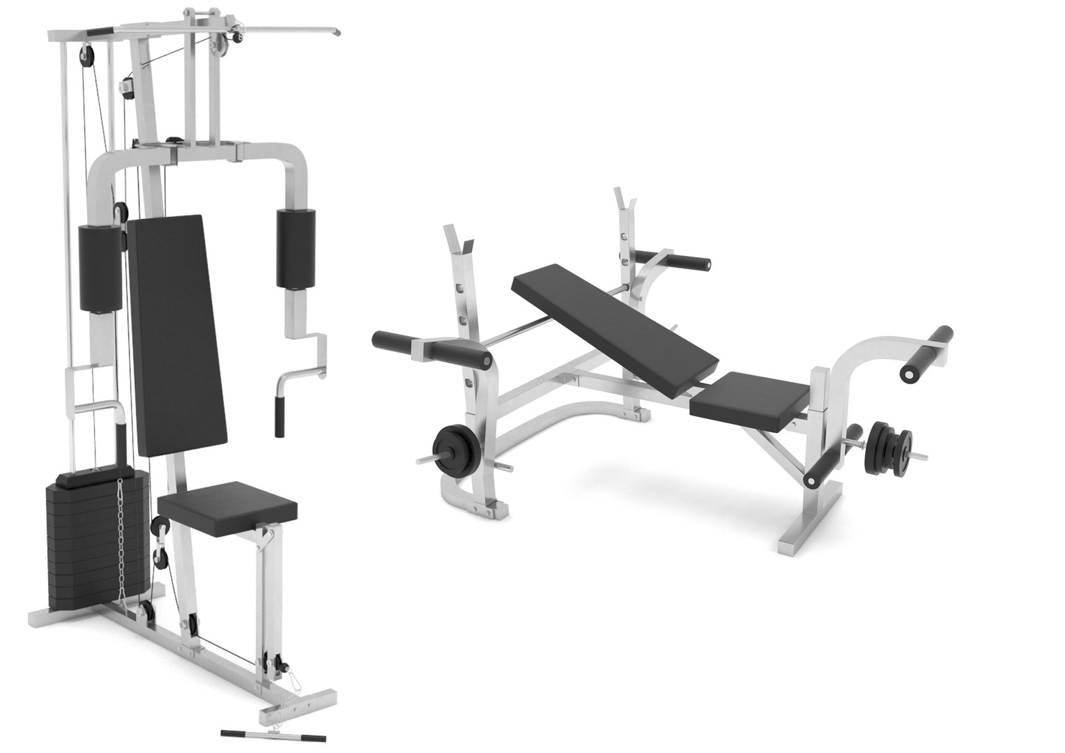 3D Gym Equipment Model - TurboSquid 1363152