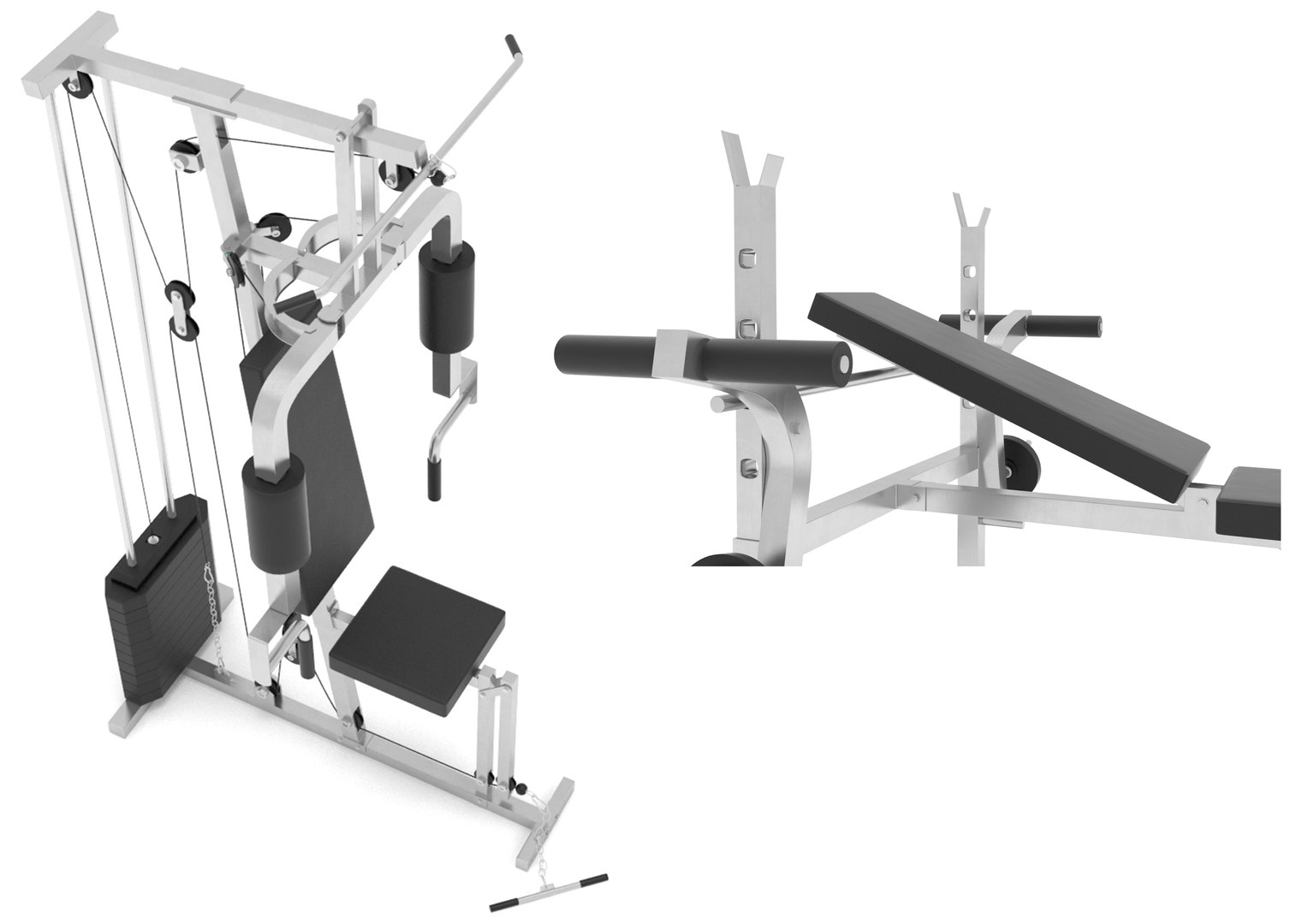 3D Gym Equipment Model - TurboSquid 1363152