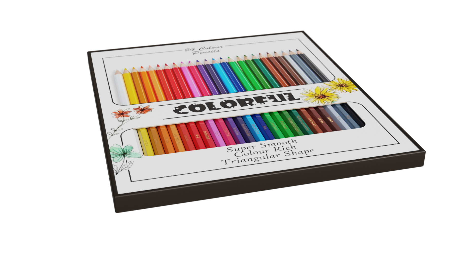 Set Of Colored Pencils Model - TurboSquid 2186858