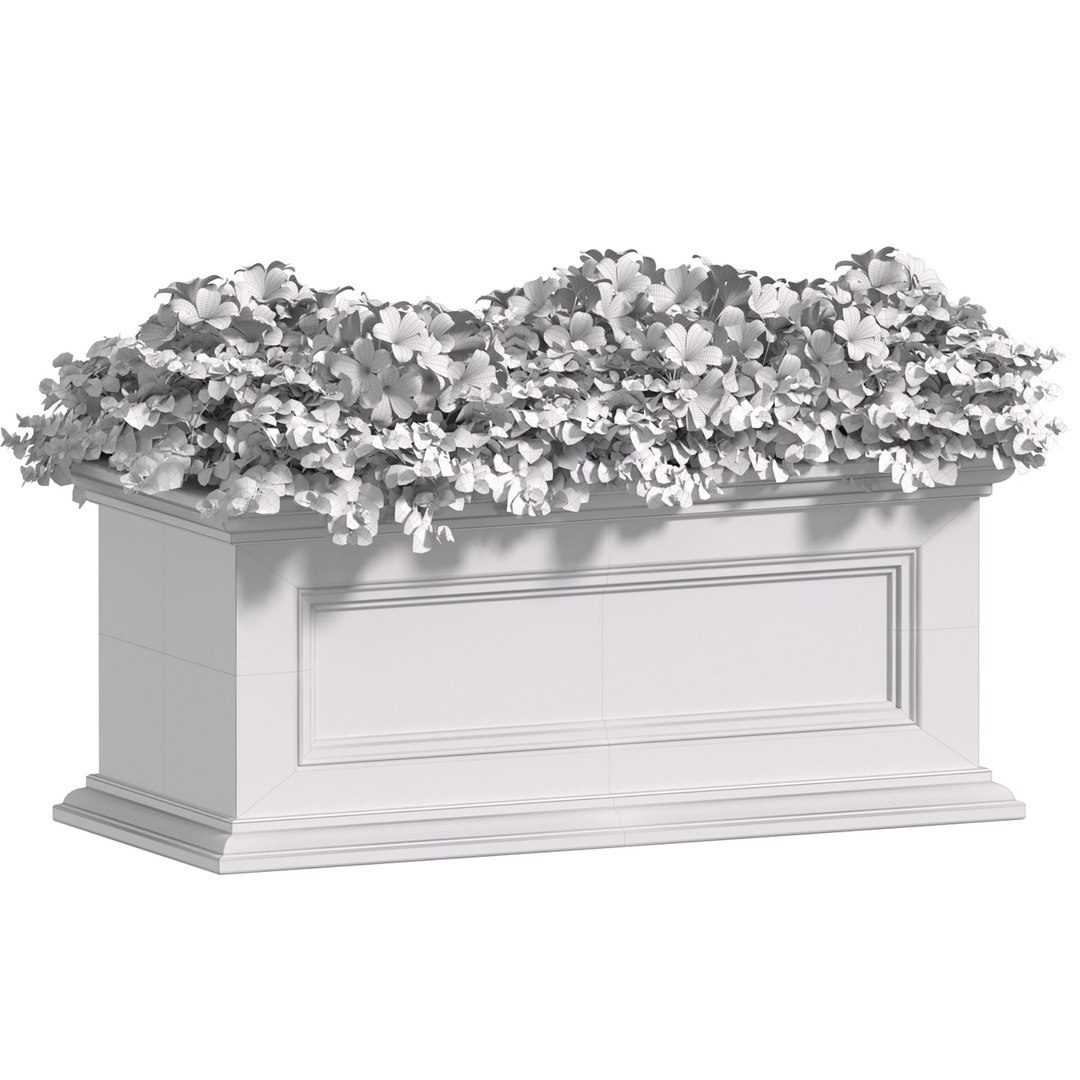 3D Window box flower pot Balcony container garden - TurboSquid 2146623