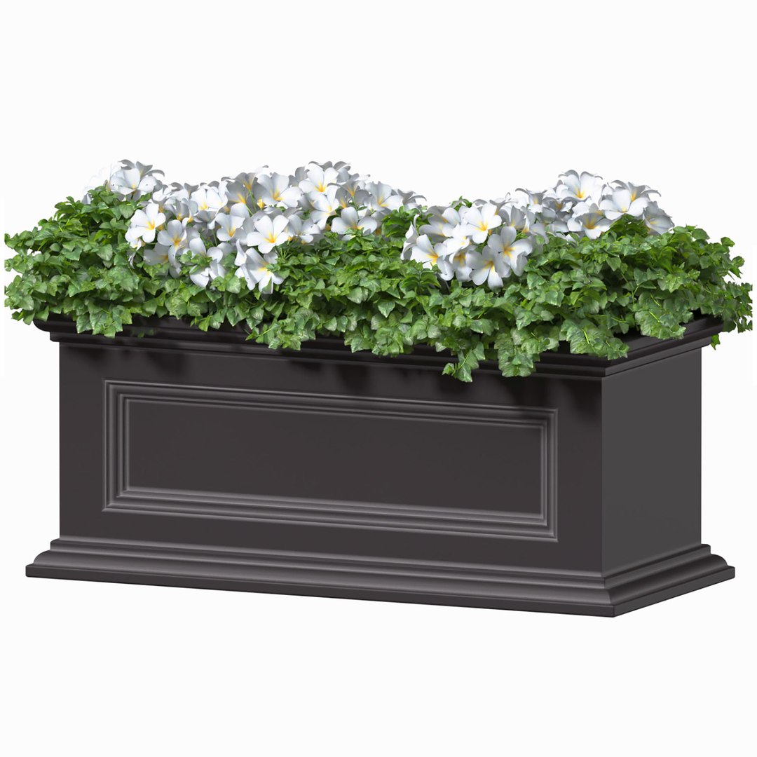 3D Window box flower pot Balcony container garden - TurboSquid 2146623