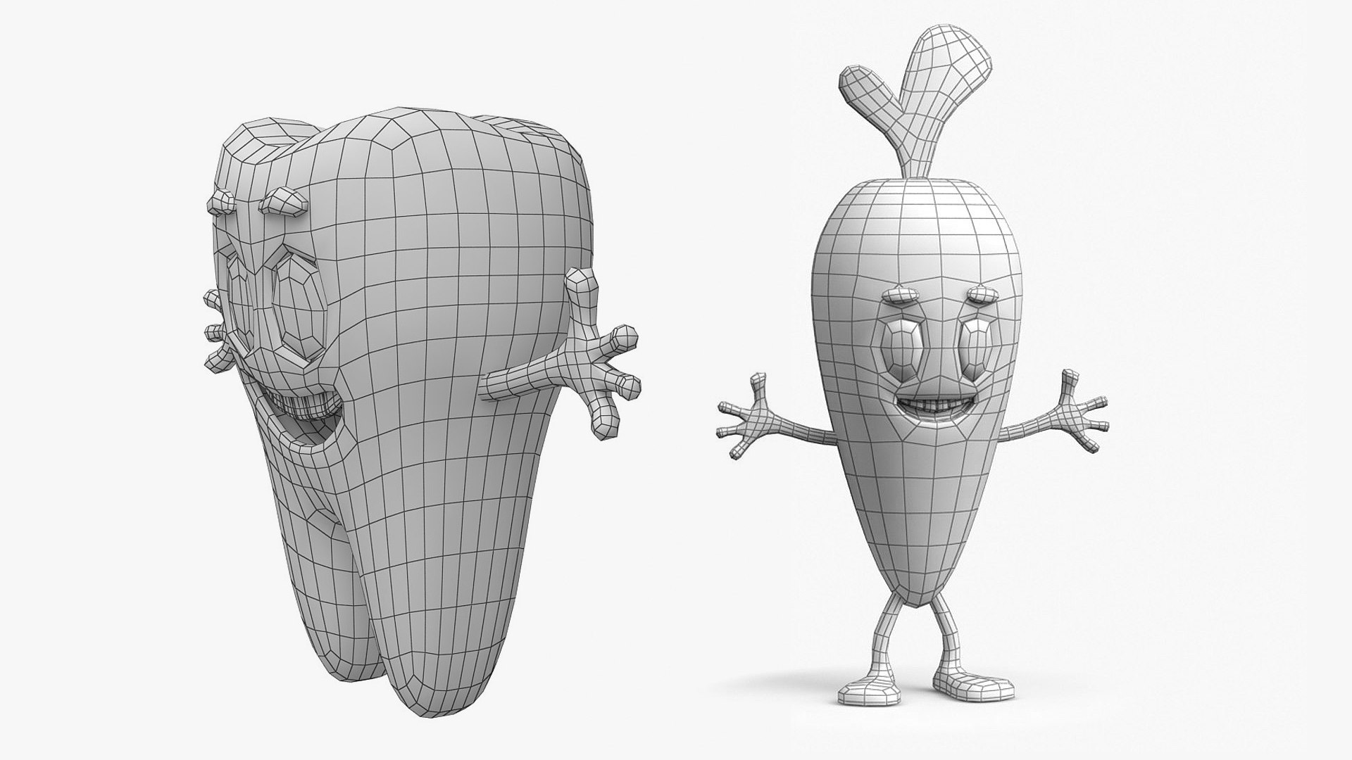 Cartoon Characters Collection 3D Model - TurboSquid 2330526