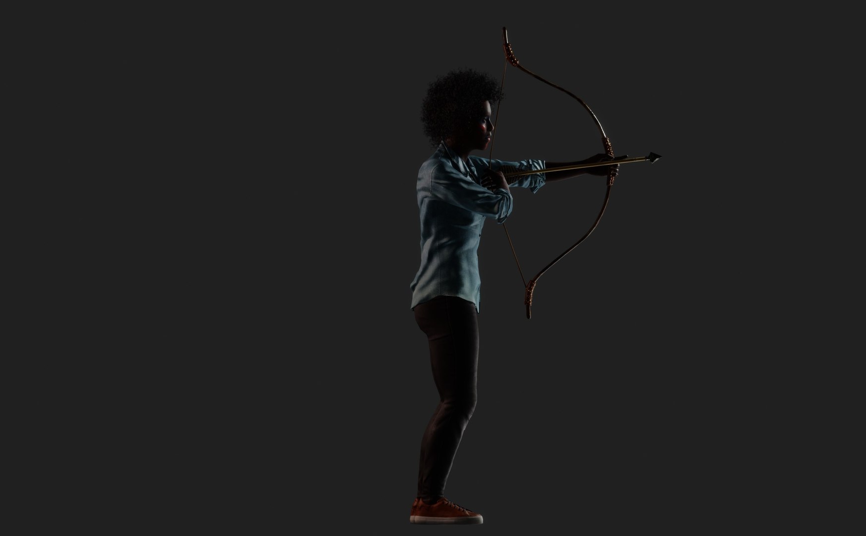 African Archer Model - TurboSquid 2187210