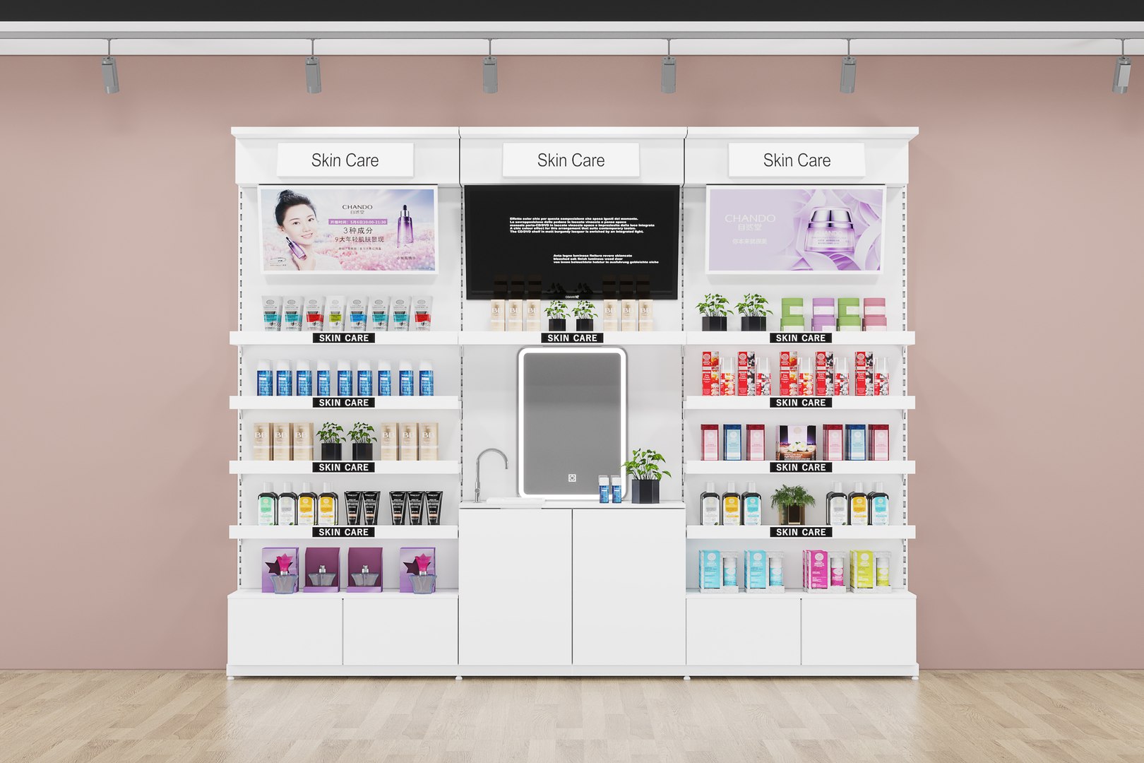 3D model The 3 d model market display shelf - TurboSquid 2037192