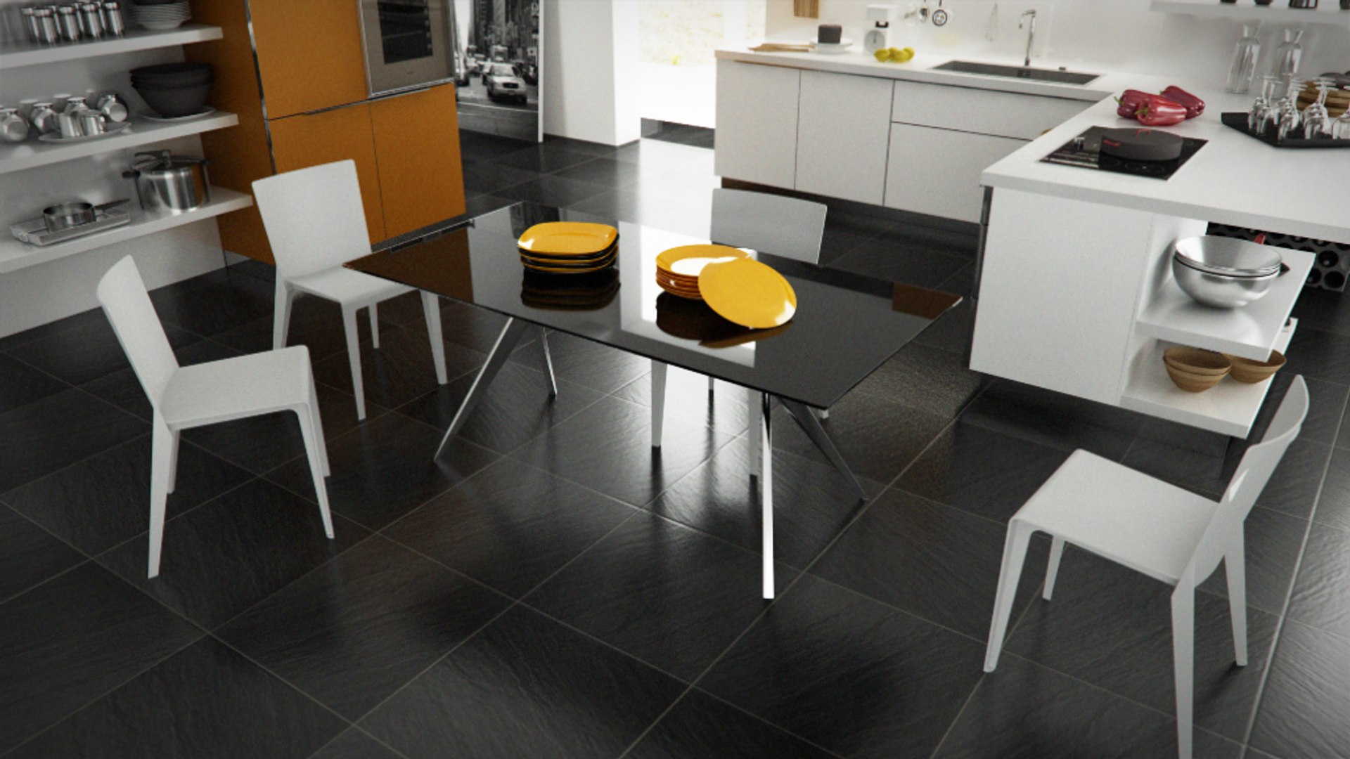 Calligaris Seven 90180 Cm 3d Model