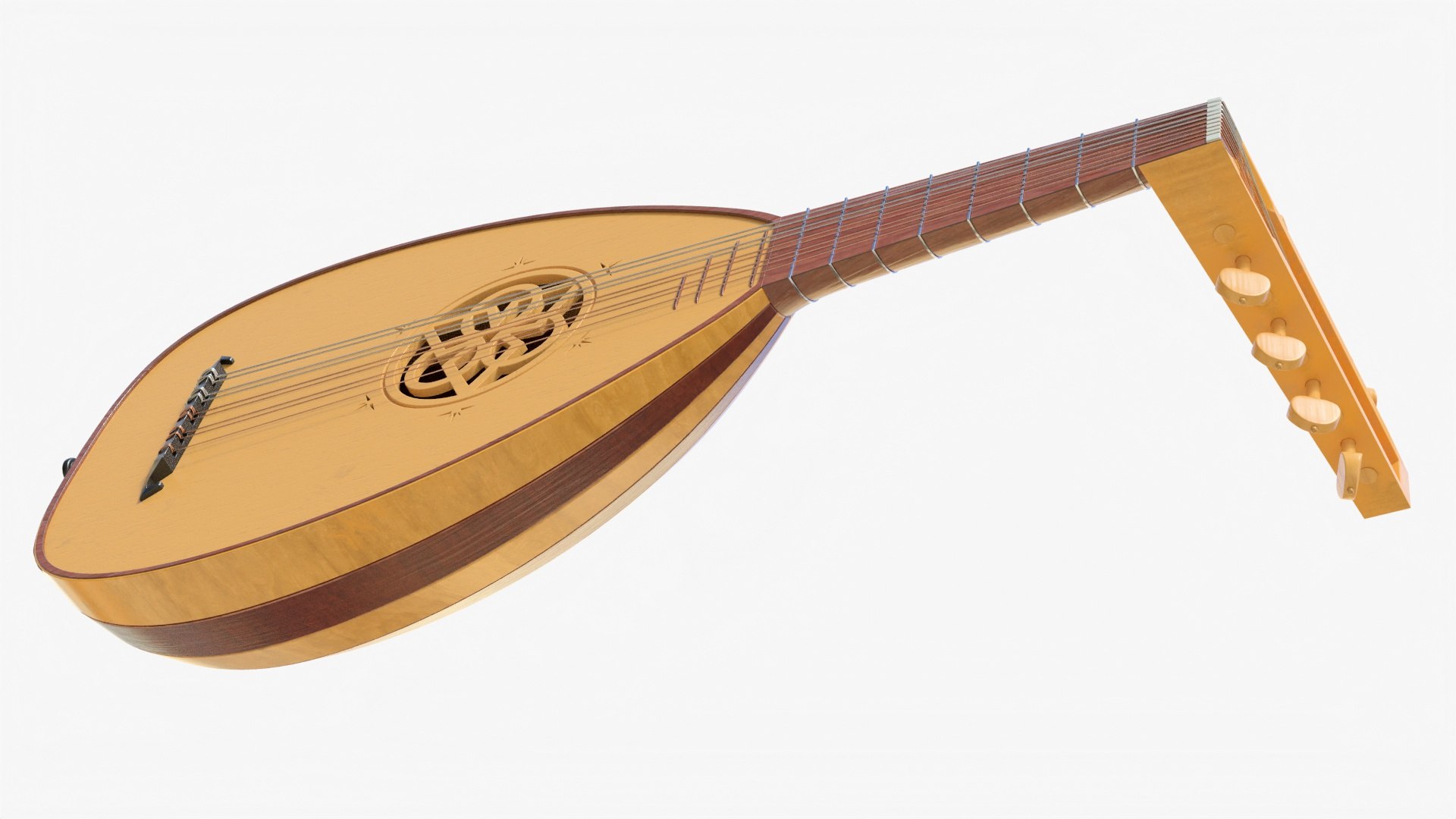 3D Lute 01 D - TurboSquid 2219608