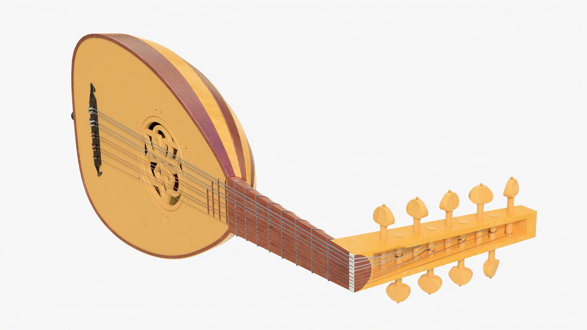 3D Lute 01 D - TurboSquid 2219608