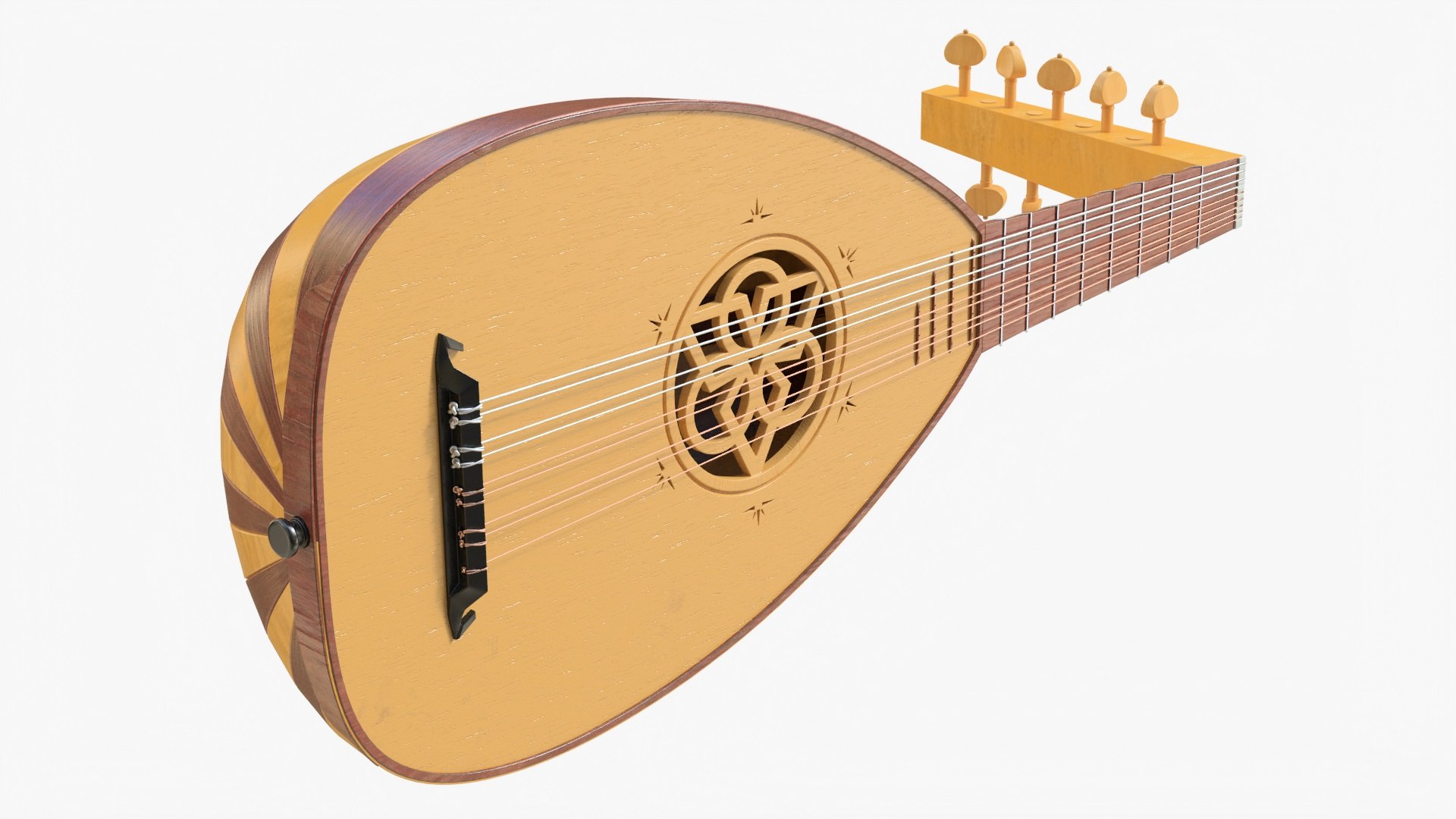 3D Lute 01 D - TurboSquid 2219608