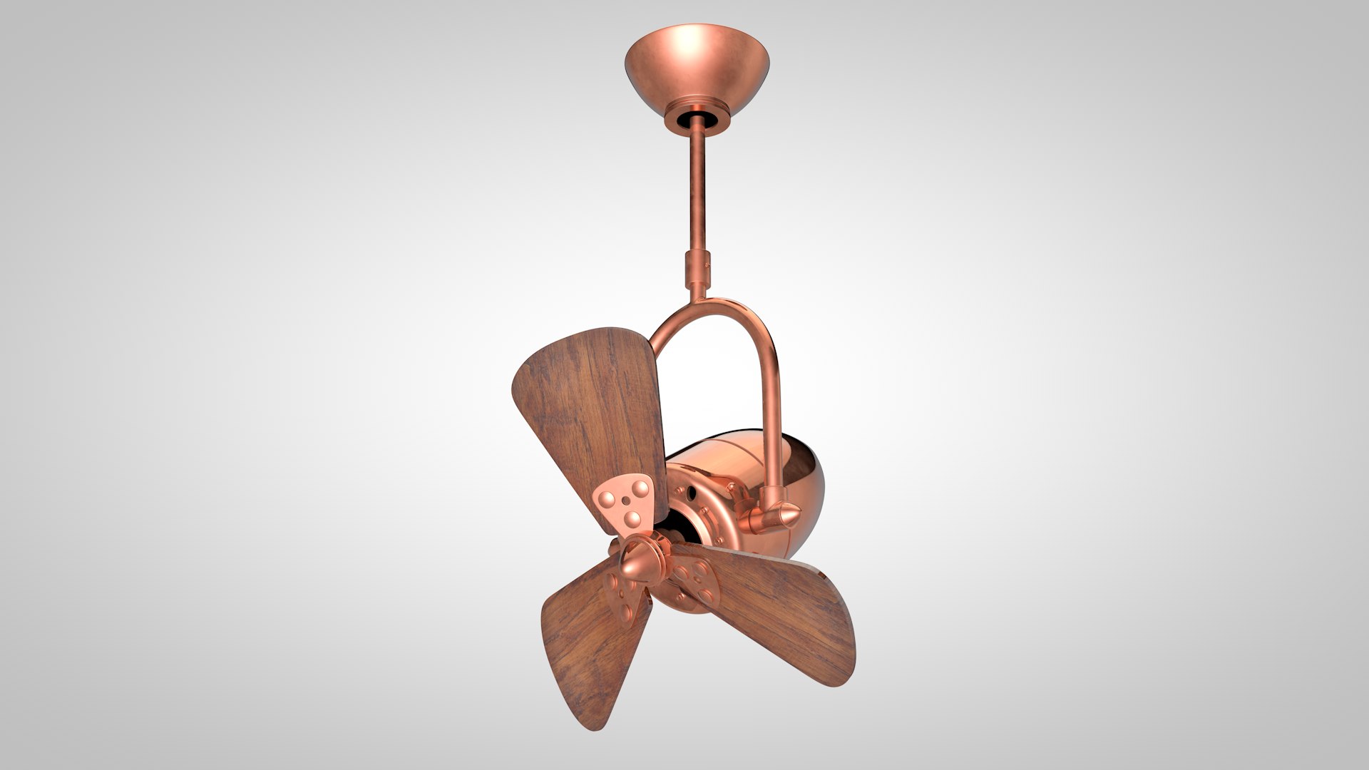 3d retro ceiling fan