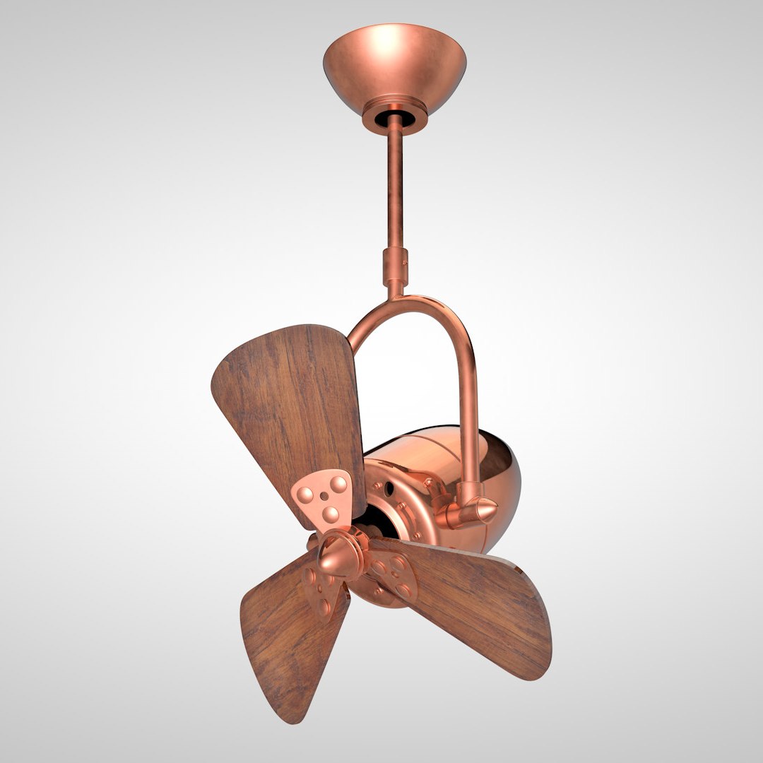 3d retro ceiling fan