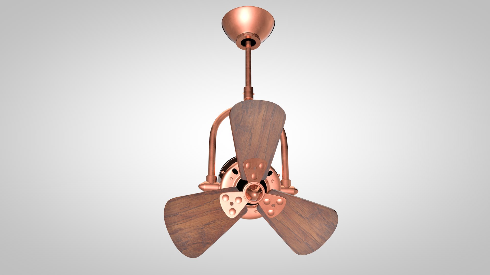 3d retro ceiling fan
