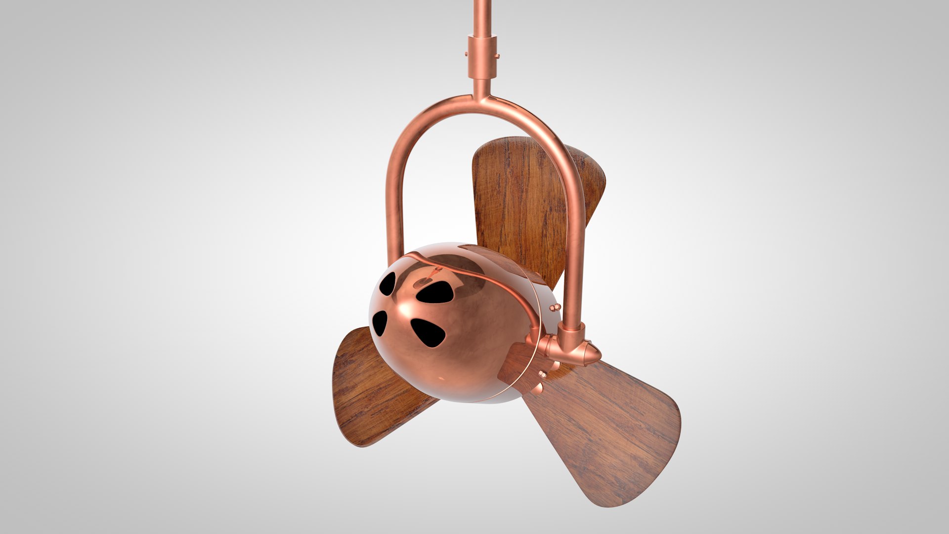 3d retro ceiling fan