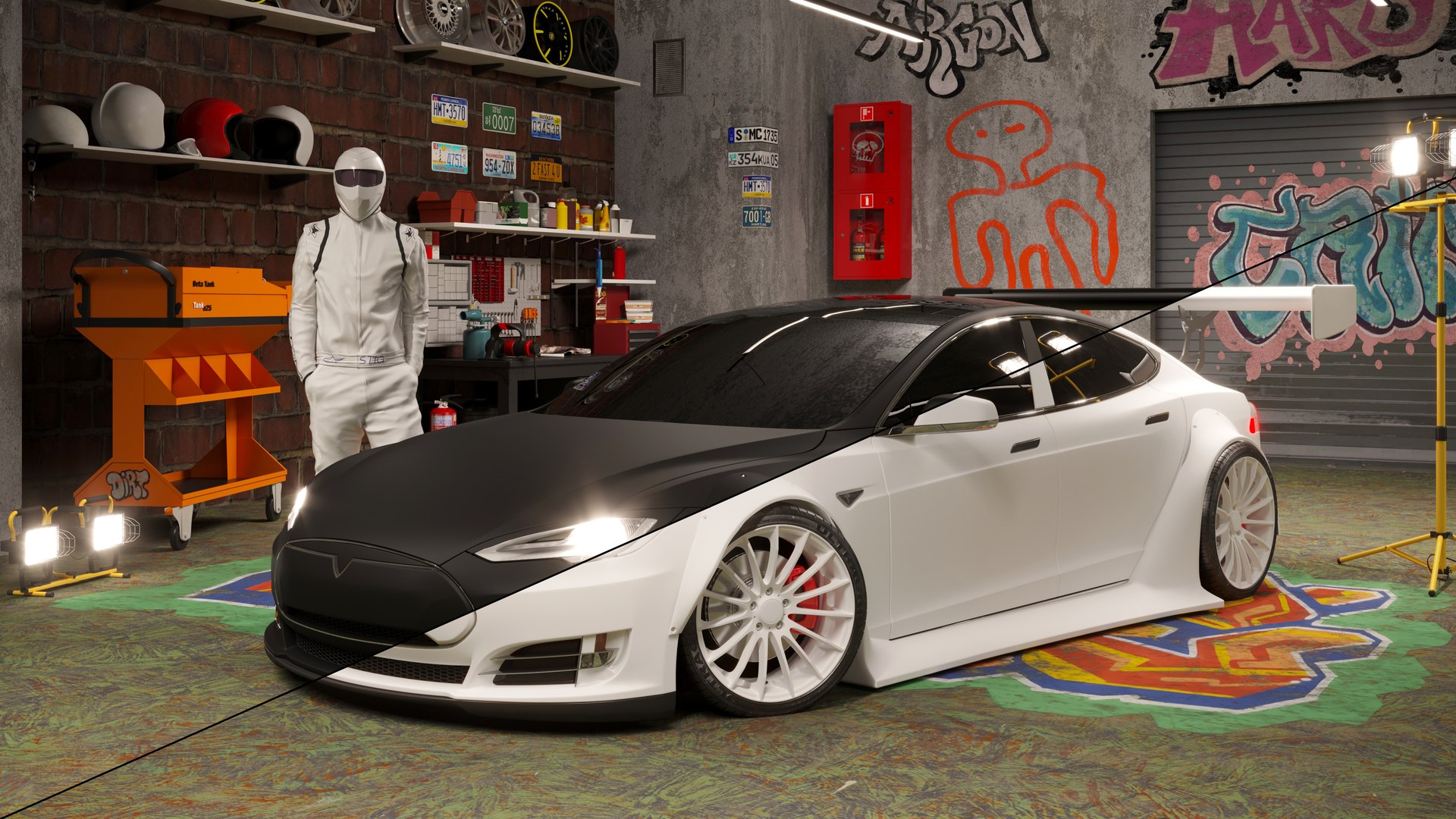 Tesla Model S Tuning 4 COLORS Model - TurboSquid 2175696
