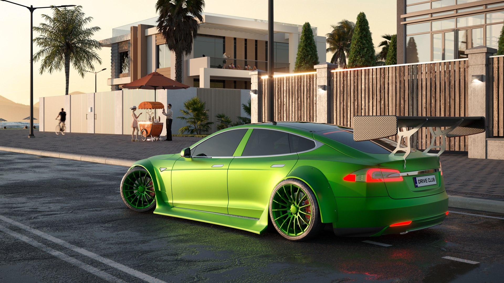 Tesla Model S Tuning 4 COLORS Model - TurboSquid 2175696