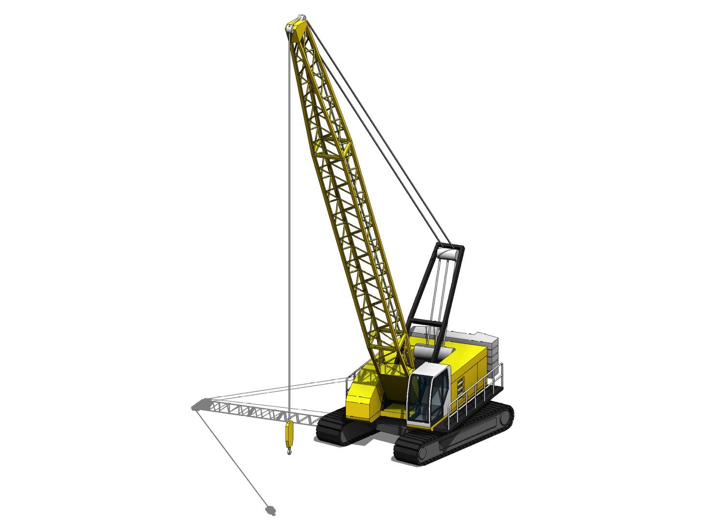 Parametric Crawler Crane - Revit Family 3D - TurboSquid 1820127