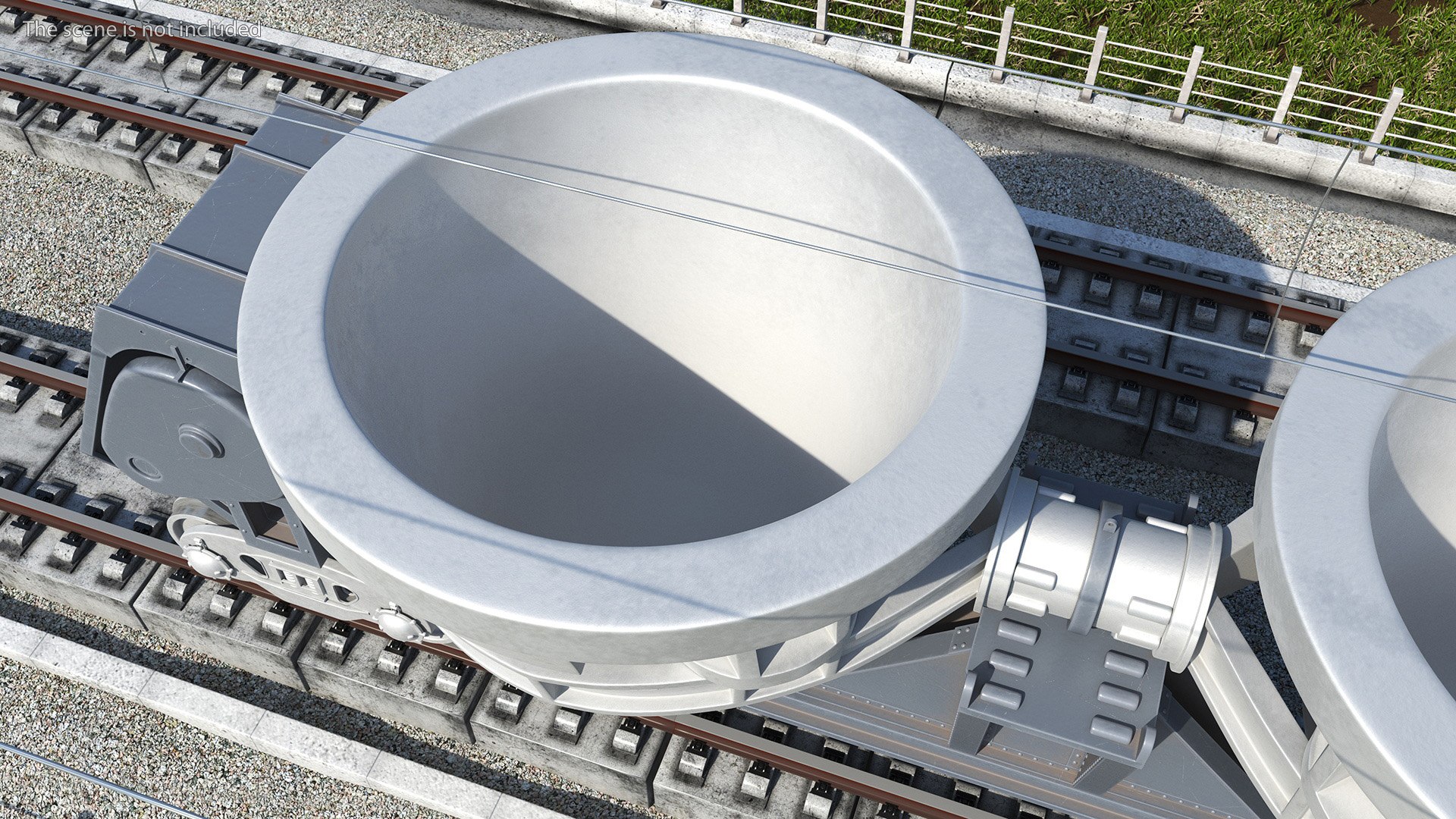 3D Steel Double Pot Slag Car - TurboSquid 2169073