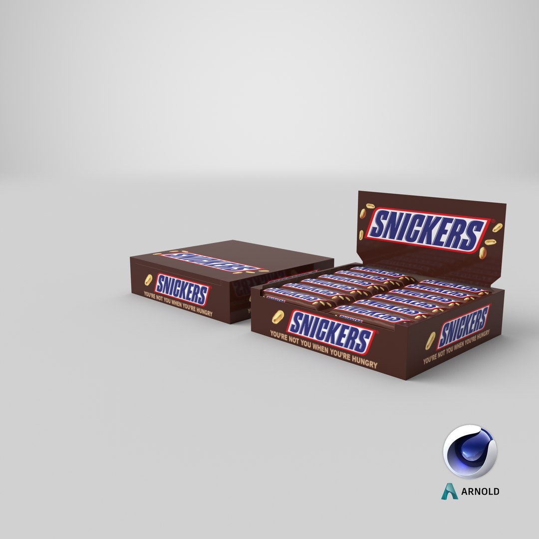 Snickers Box 3D Model - TurboSquid 1688784