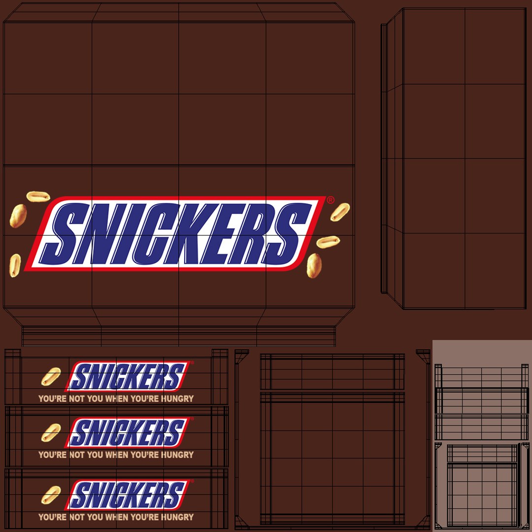 Snickers Box 3D Model - TurboSquid 1688784