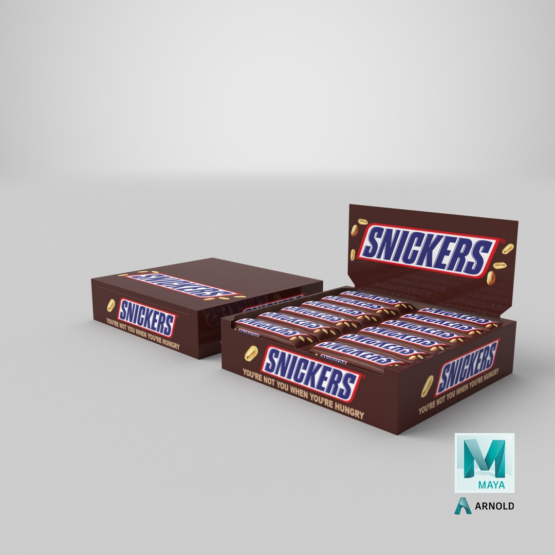 Snickers box 3D model - TurboSquid 1688784