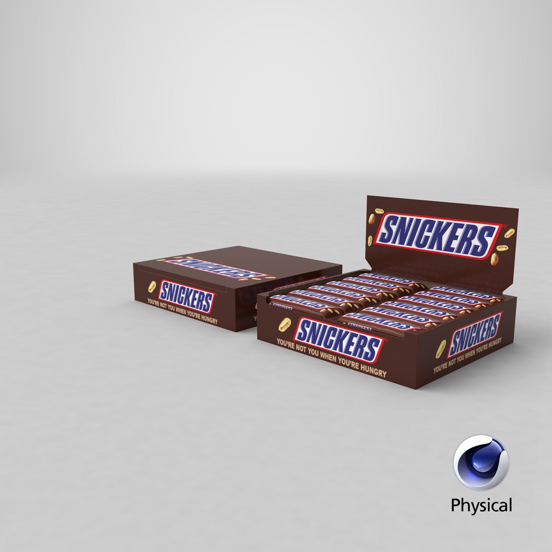 Snickers Box 3D Model - TurboSquid 1688784