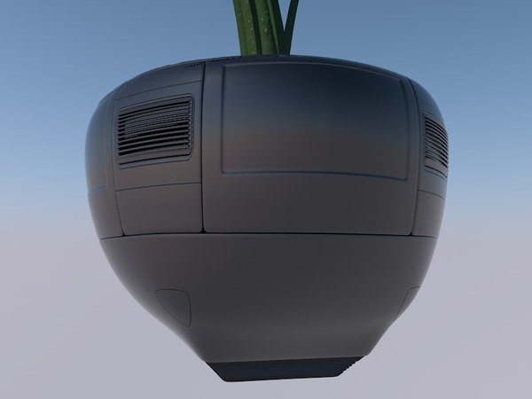 3d floral pot model
