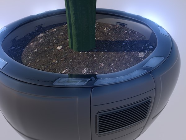 3d floral pot model