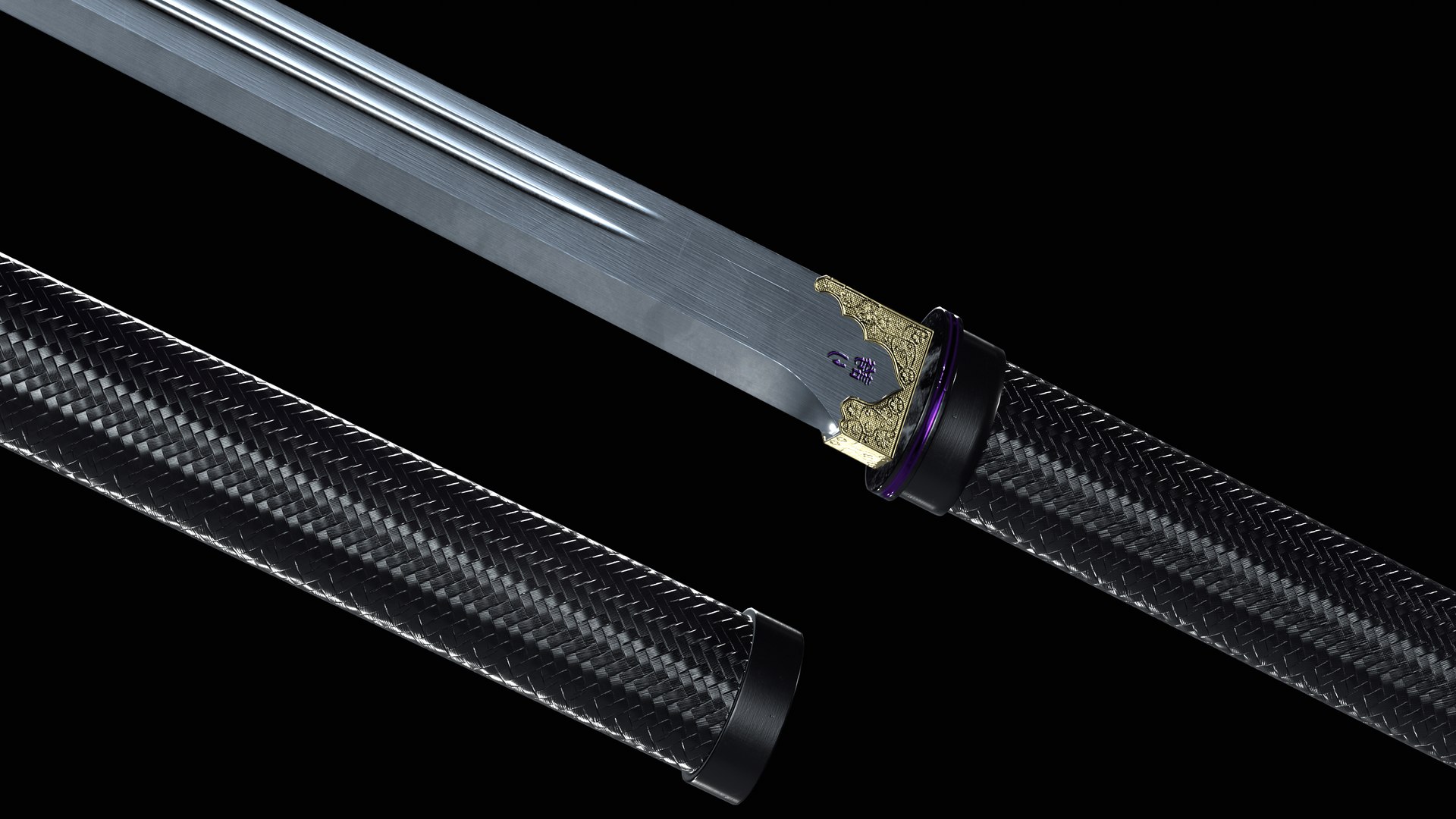 3D Pride Ninjato Sword - TurboSquid 2345519