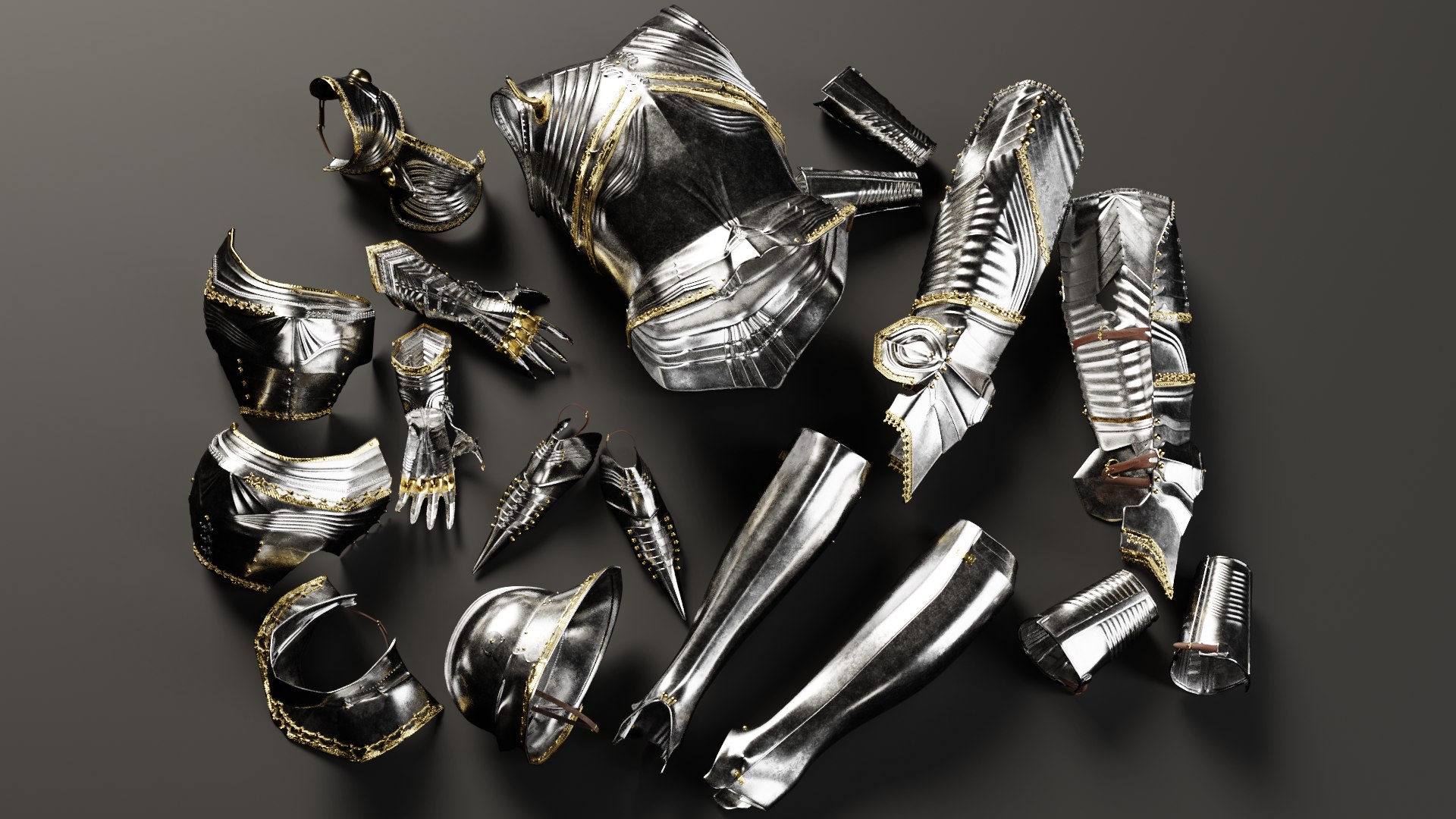 Highly Detailed Gothic Armor 3D Model - TurboSquid 1720837