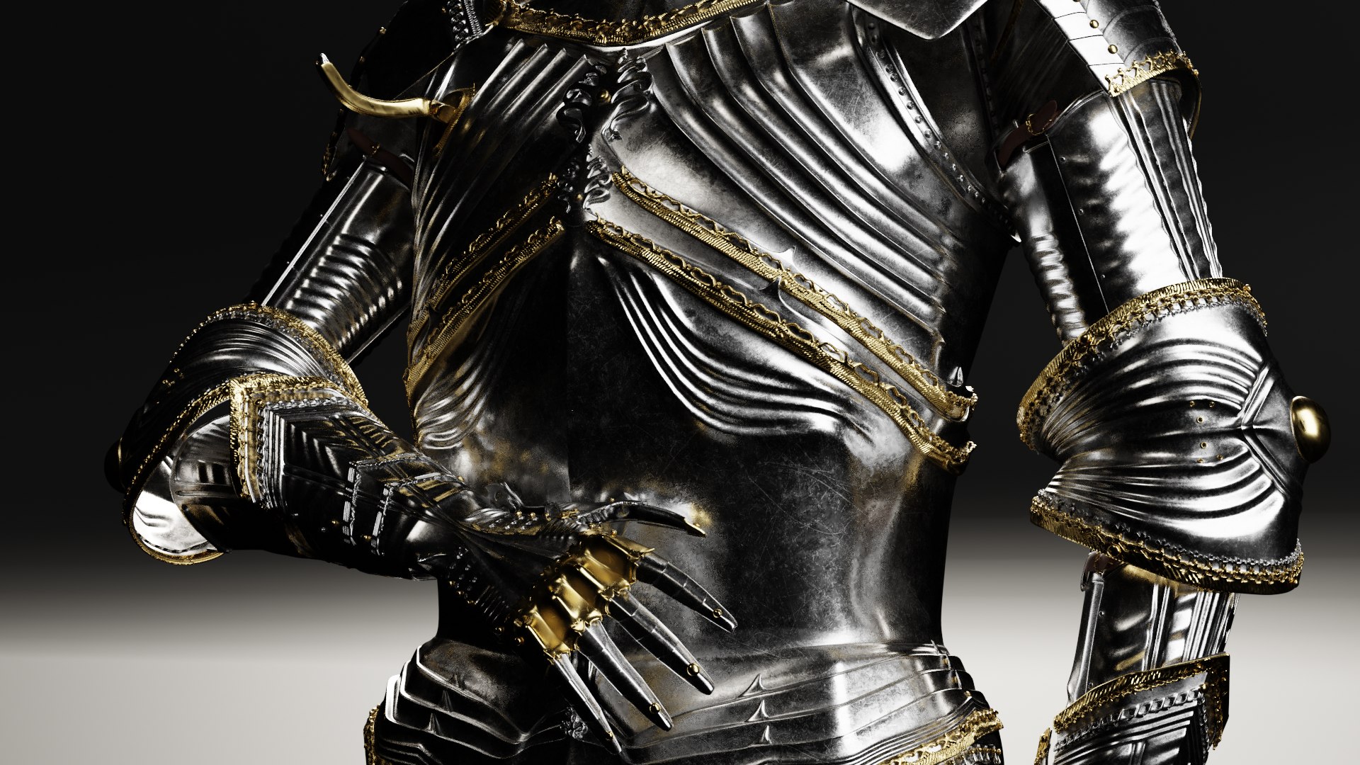 Highly Detailed Gothic Armor 3D Model - TurboSquid 1720837
