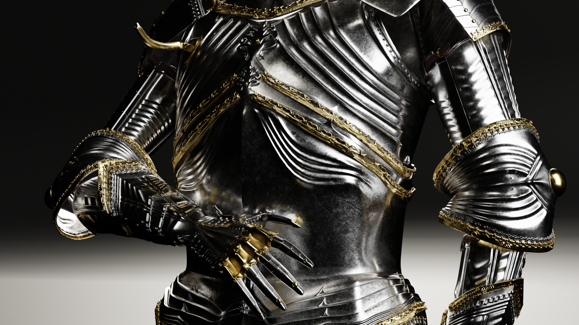 Highly Detailed Gothic Armor 3D model - TurboSquid 1720837