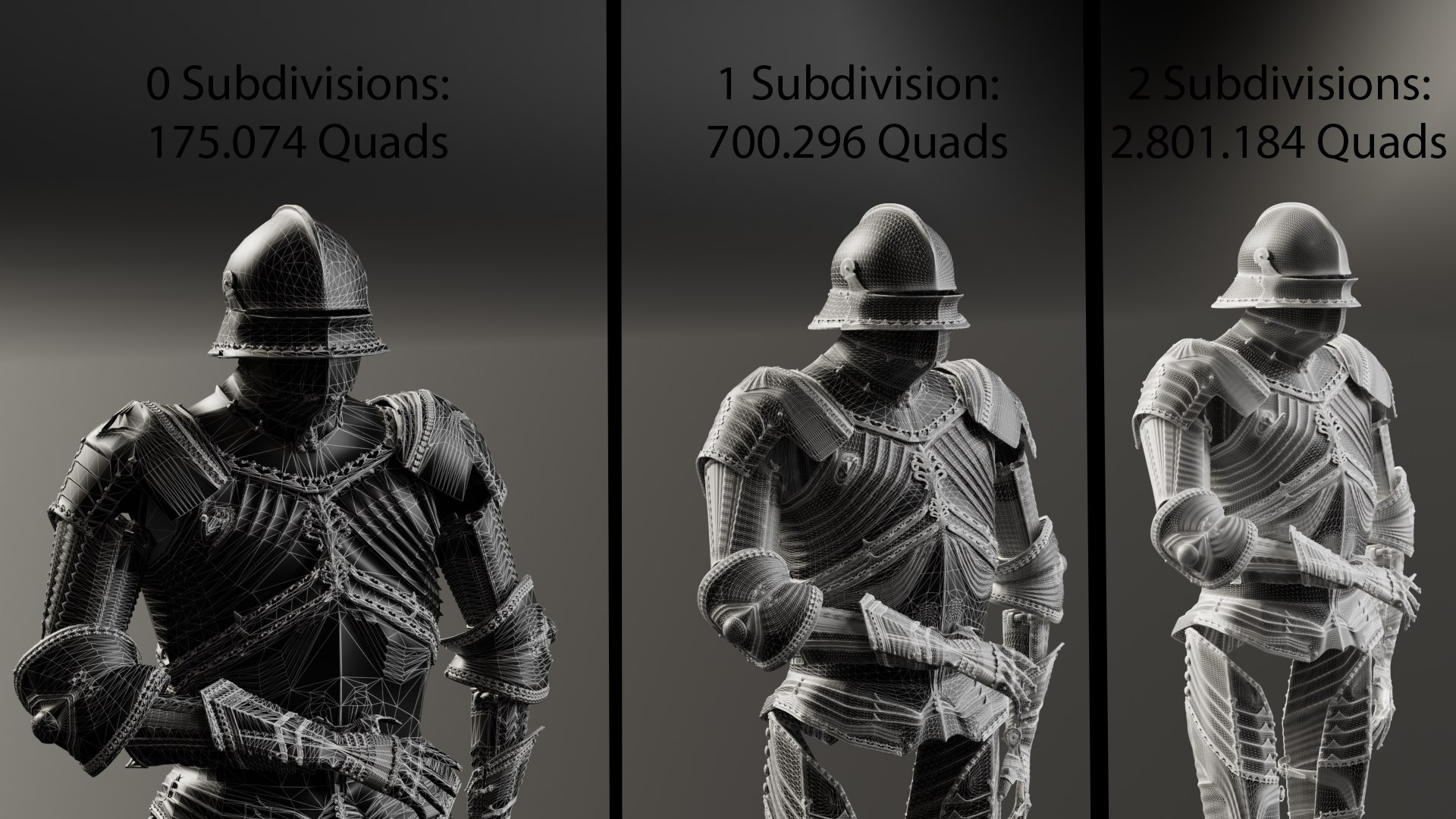 Highly Detailed Gothic Armor 3D Model - TurboSquid 1720837