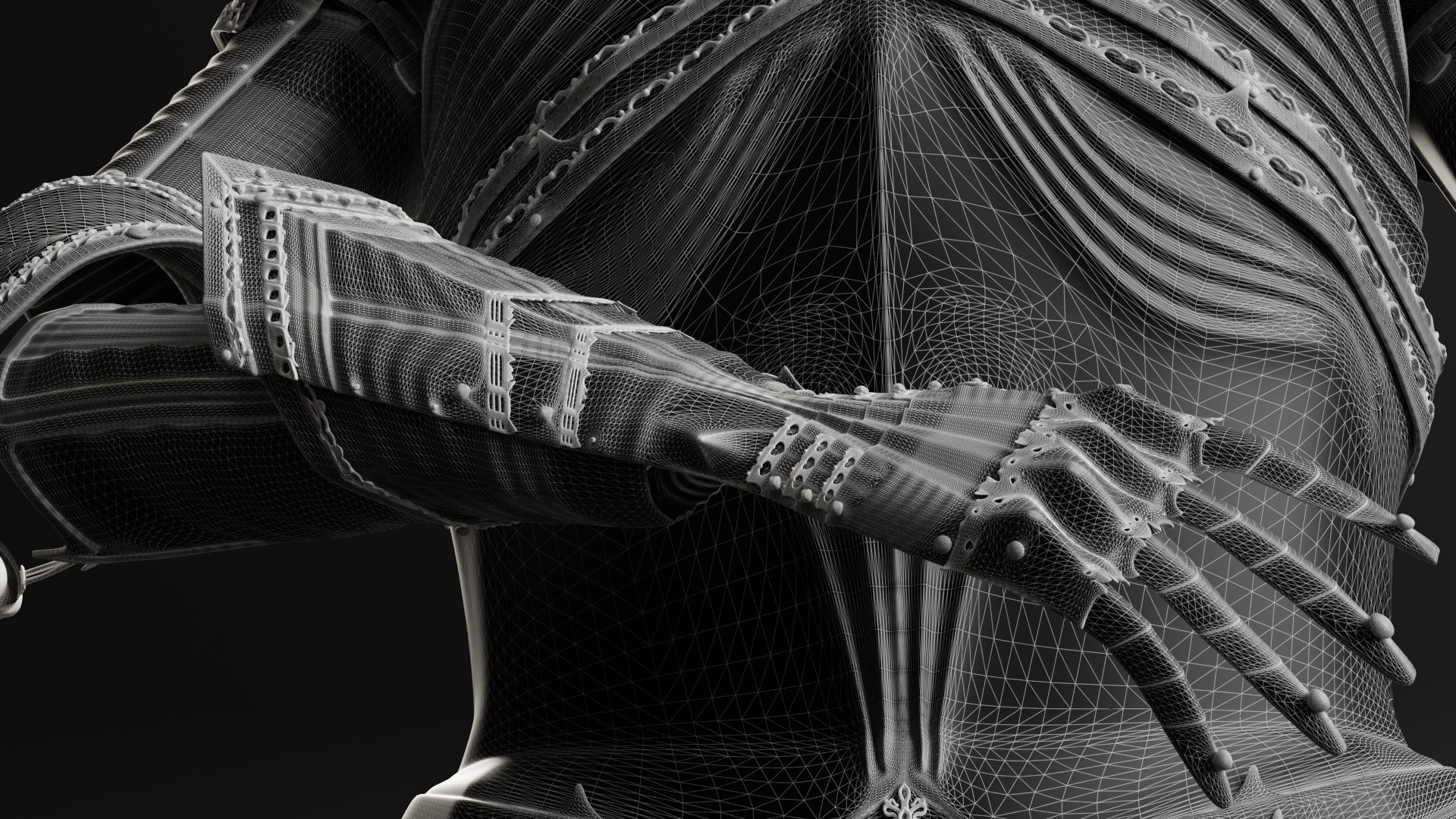 Highly Detailed Gothic Armor 3D Model - TurboSquid 1720837