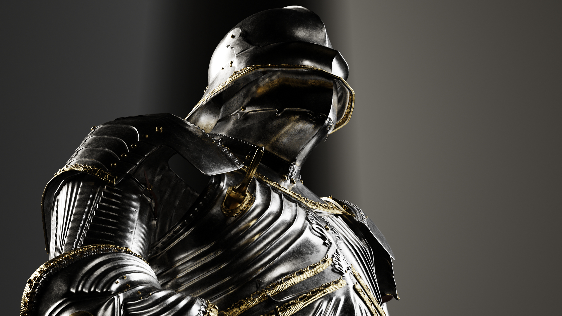 Highly Detailed Gothic Armor 3D model - TurboSquid 1720837