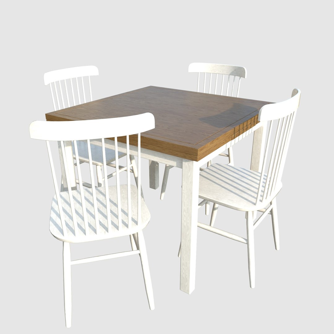 3D Kitchen Table Model - TurboSquid 2330990