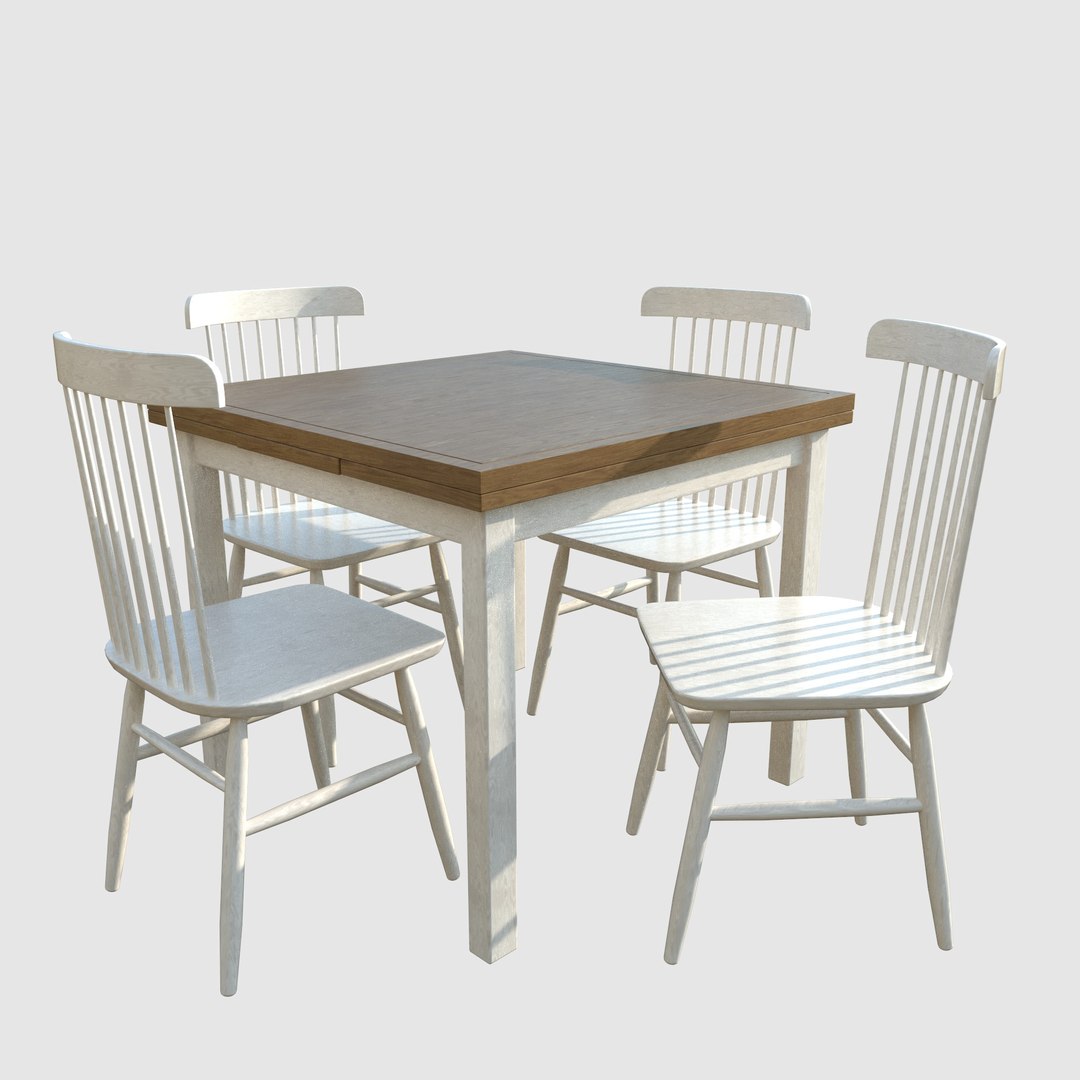 3D Kitchen Table Model - TurboSquid 2330990