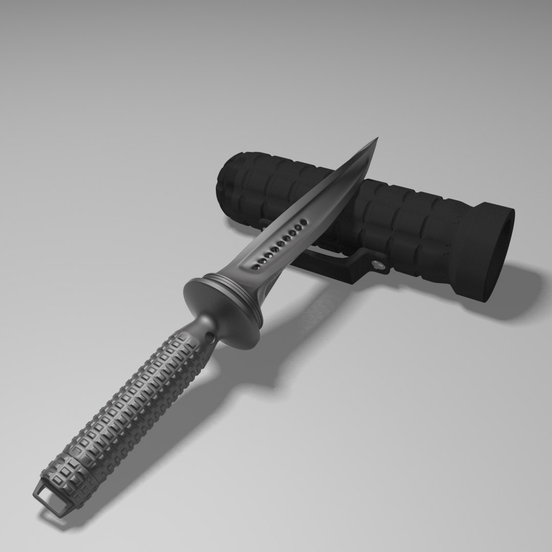Jagdkommando Knife 3d Model