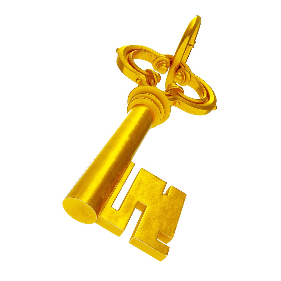 Treasure Chest Key 3d Model 3D Model - TurboSquid 1976953