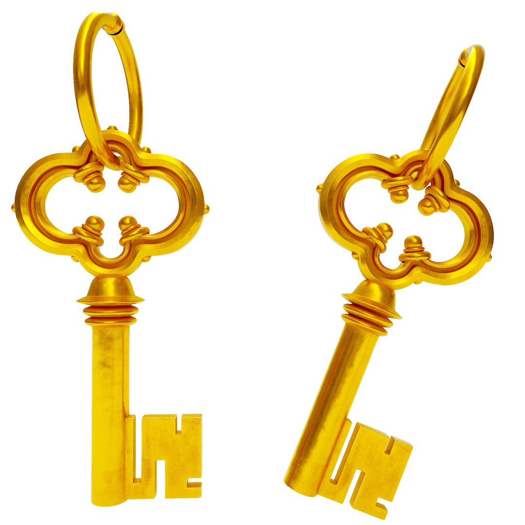 Treasure Chest Key 3d Model 3D Model - TurboSquid 1976953