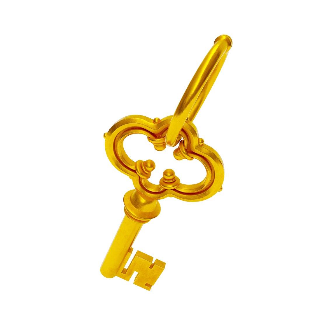 Treasure Chest Key 3d Model 3D Model - TurboSquid 1976953