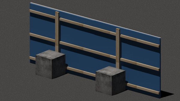 3d construction site hoarding