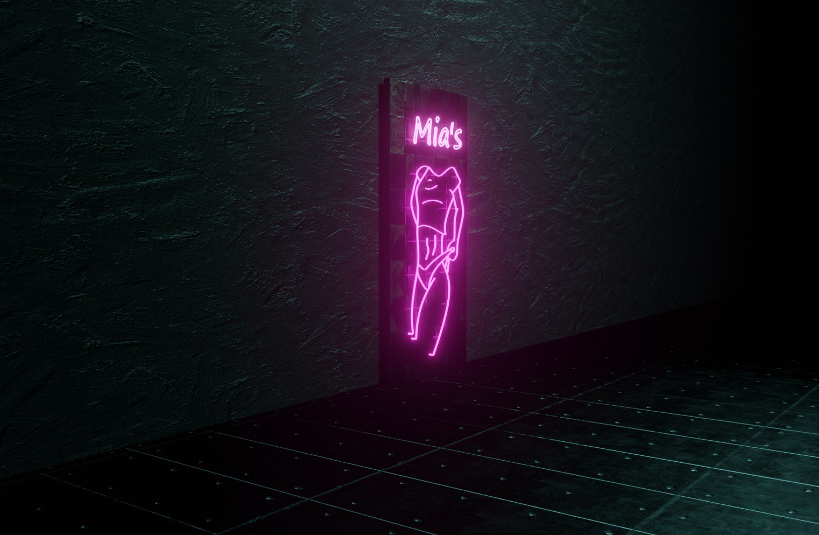 Neon sign model - TurboSquid 1704573