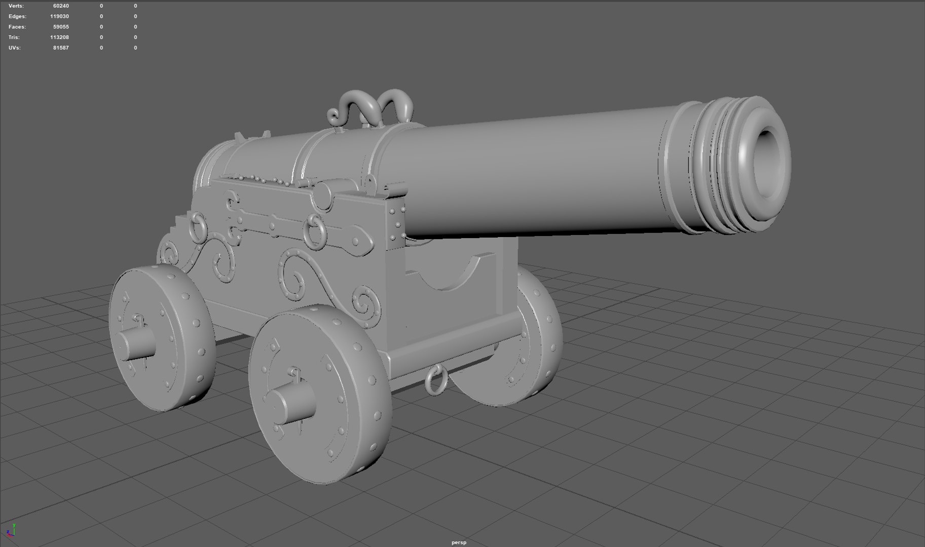 Medieval Cannon 3D Model - TurboSquid 2036868