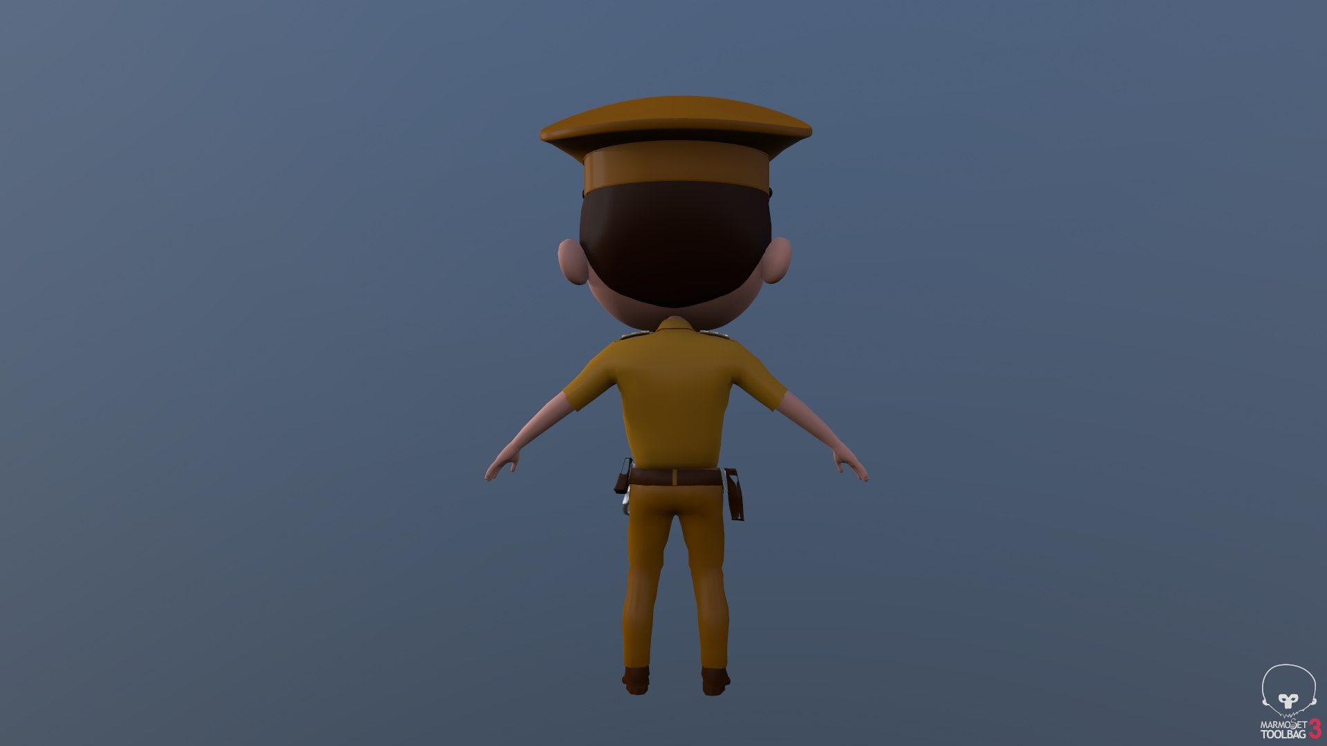 Low Poly Police Character Model - TurboSquid 1812425