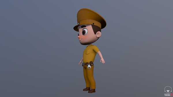 Low Poly Police Character model - TurboSquid 1812425