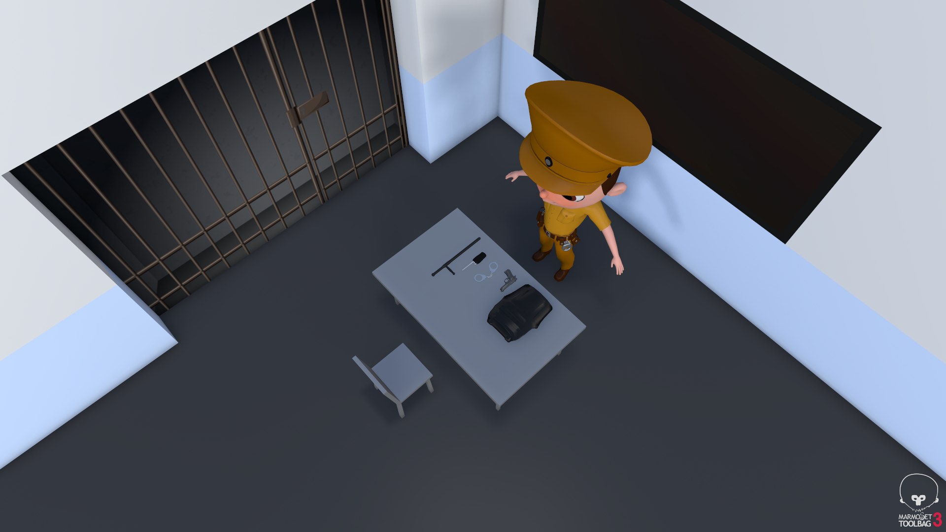 Low Poly Police Character Model - TurboSquid 1812425