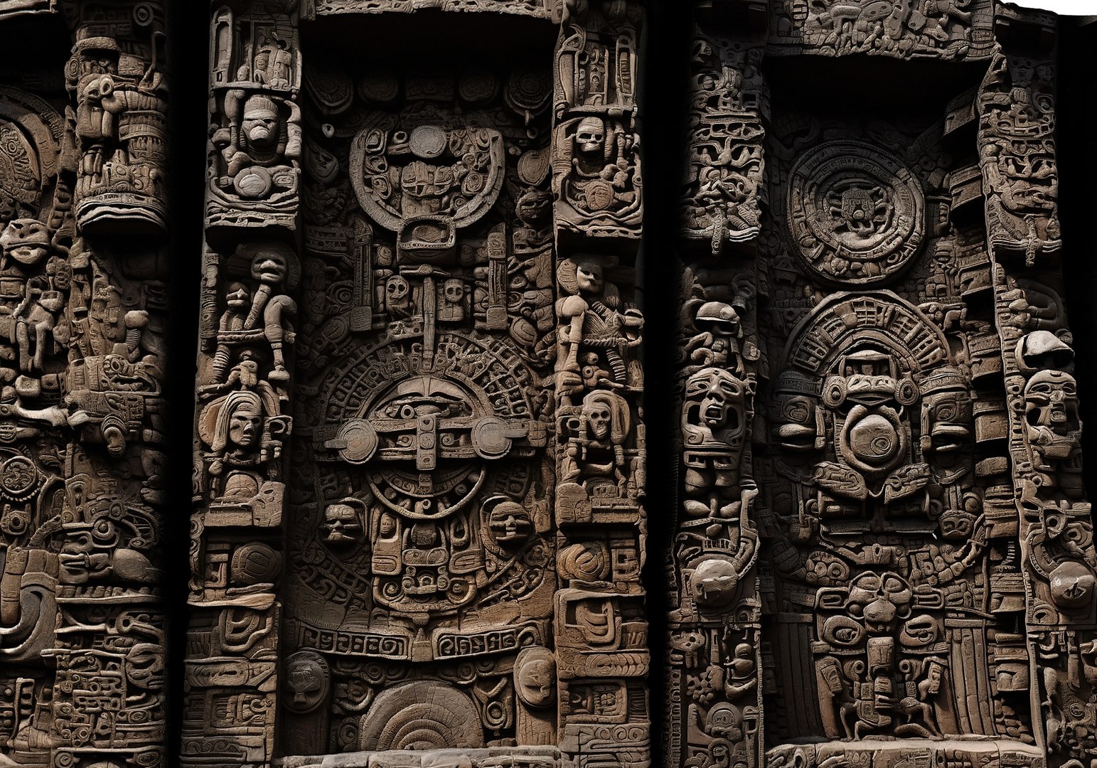 3D Walls of Ancient Mayan Architecture Pack 9 model - TurboSquid 2066574