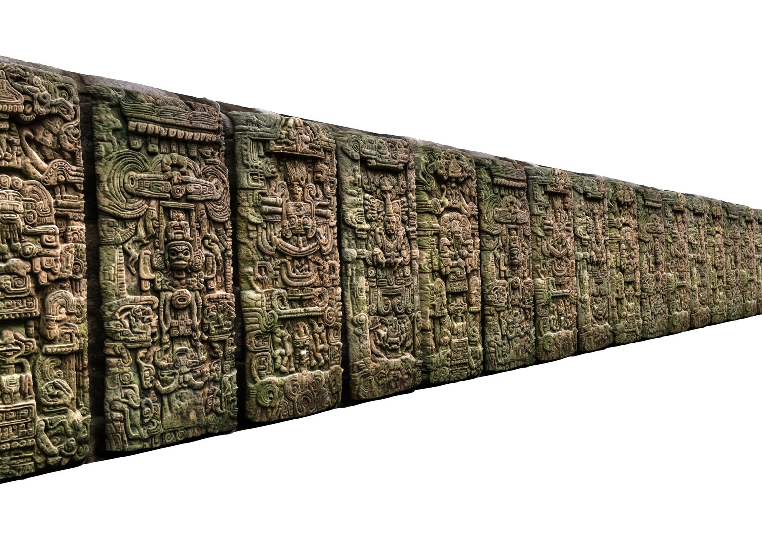 3D Walls Of Ancient Mayan Architecture Pack 9 Model - TurboSquid 2066574