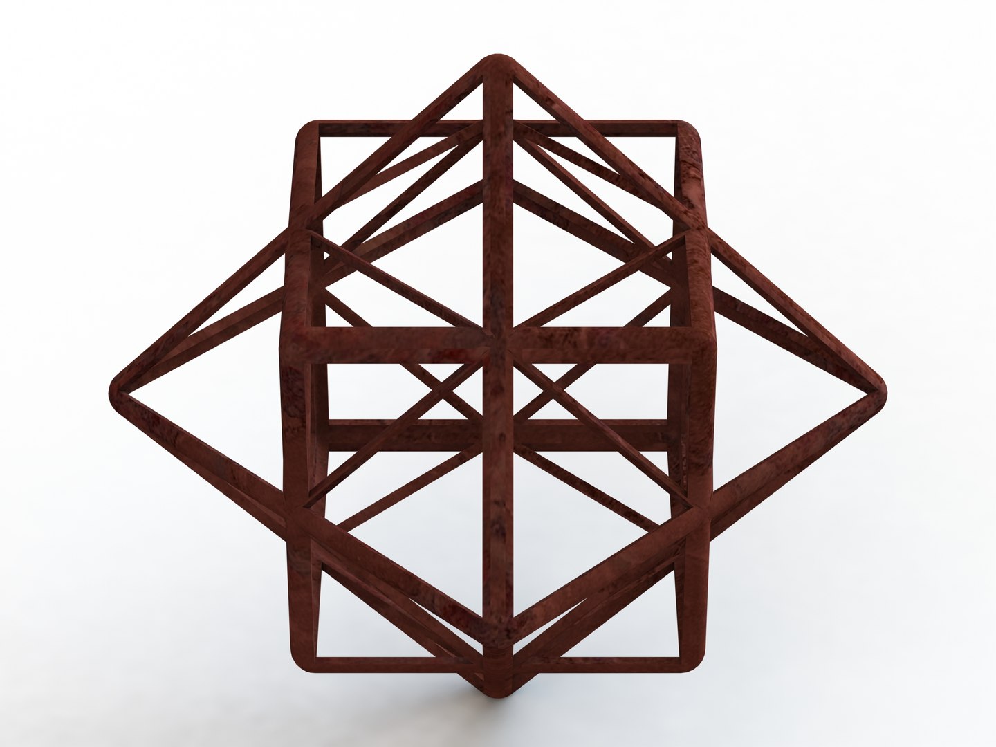 Wireframe Shape First Stellation Of Cuboctahedron 3D Model - TurboSquid ...