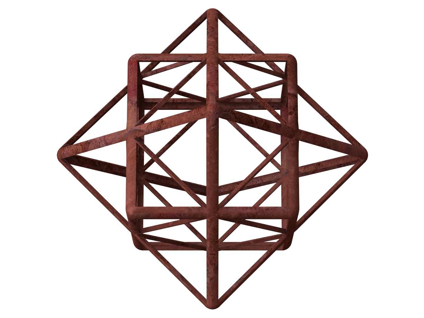 Wireframe Shape First Stellation Of Cuboctahedron 3D Model - TurboSquid ...