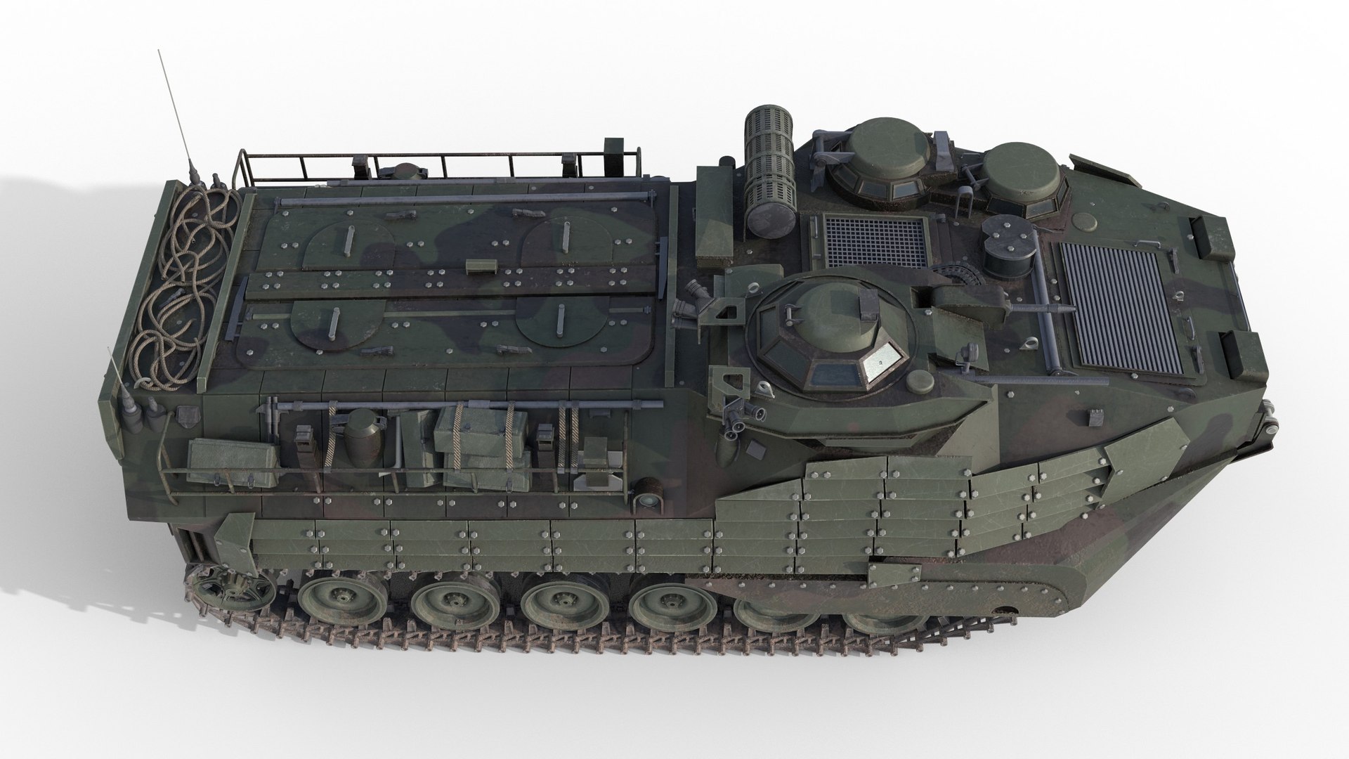 3D Assault Amphibious Vehicle AAVP 7A1 Model - TurboSquid 2241550
